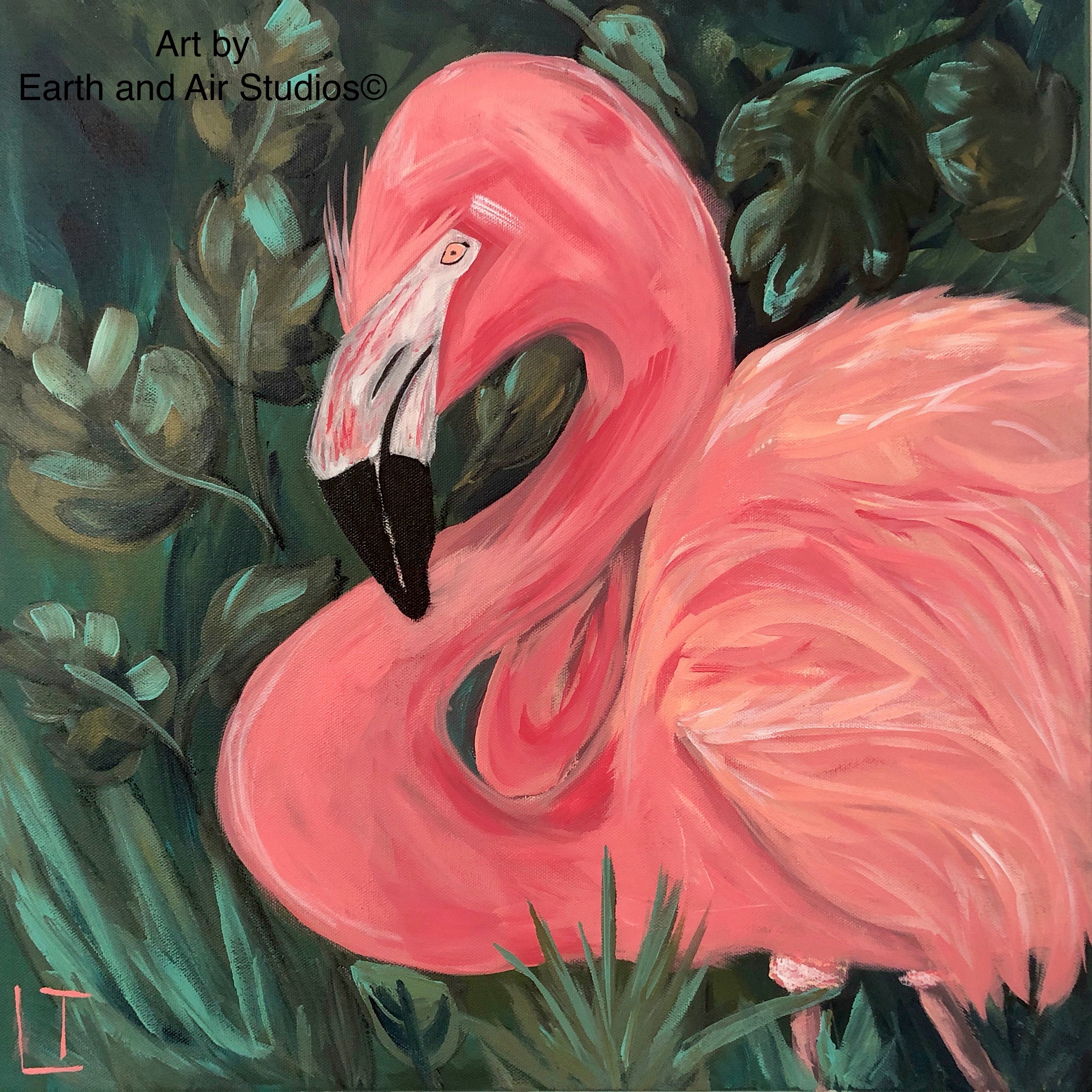 Flamingo Print – Earth and Air Studios